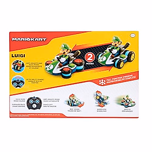 Super Mario 08988-PLY Nintendo Mario Kart 8 Luigi Mini Anti-Gravity Rc Racer 2.4Ghz, with Full Function Steering Create 360 Spins, Whiles & Drift Up To 100" Range - For Kids Ages 4 Plus