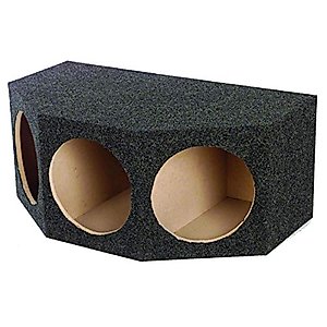 QPower BASS12 3 Hole 12" Sealed Car Subwoofer Enclosure Box | 35 x 20.25 x 15