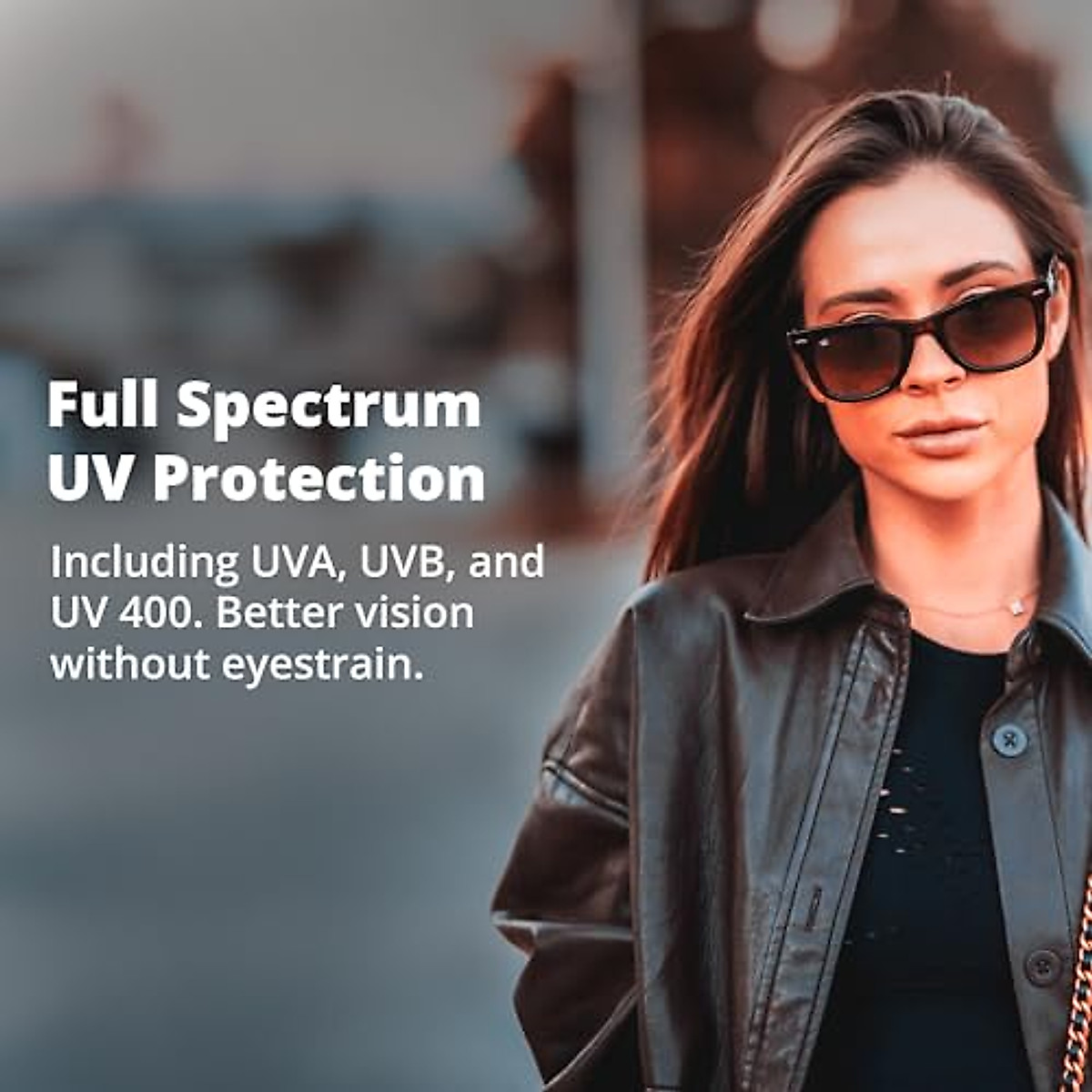 Foldies Classic Folding Sunglasses Polarized, UV400, UVA, UVB Protection for Men Women, Folding Sunglasses Leather Case