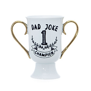 Boxer Gifts Dad Joke Number 1 Champion Trophy Mug | Fun Novelty Father's Day Gift For Dads