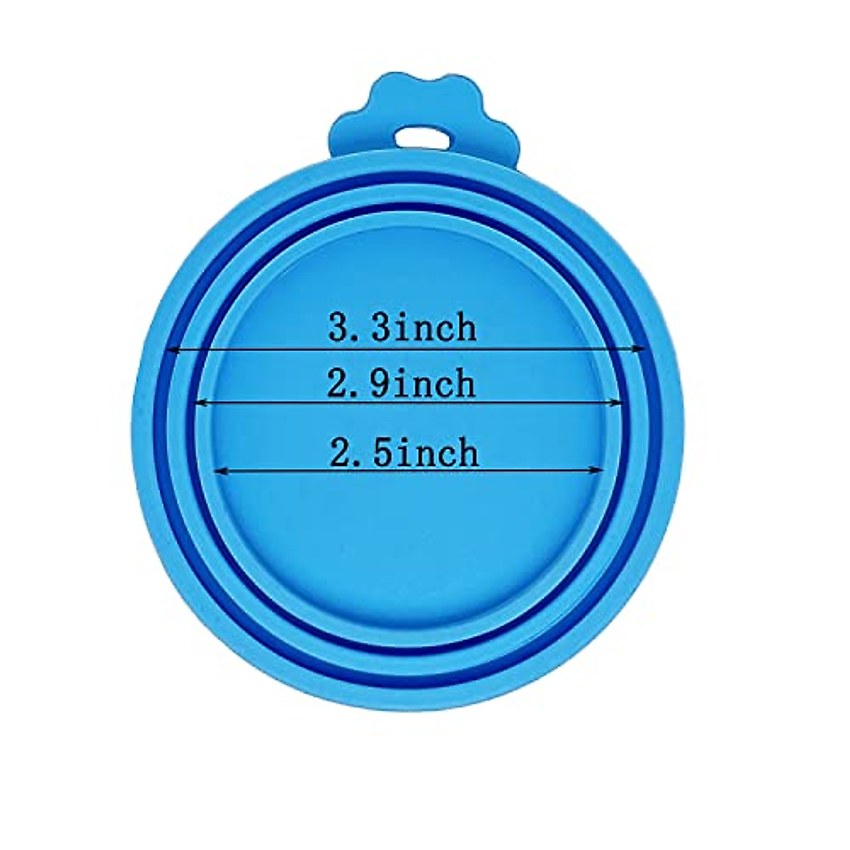 MYYZMY 7 Pcs Pet Can Covers, Food Can Lids, Universal BPA Free Silicone Can Lids Covers