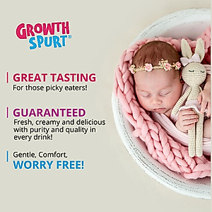 Growth Spurt Goat Milk Toddler Formula – Powdered Goat's Milk Toddler Formula – Lactoferrin, 2'-FL HMO, Prebiotics, Probiotics, Iron, DHA & ARA, Immune Support, Non GMO Infant Baby (12 Pack)