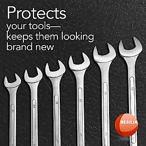 Resilia Work Bench Mat - 23.5" X 47.5", Scratch-Resistant PVC Mats - Protect Your Workbench, Table, or Tool Station from Painting, Woodworking, Crafting, Building, & More, Black