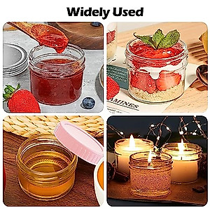 KPWIN 8 Pcs Salad Dressing Container To Go, 2.5 oz Small Condiment Containers with Lids, Reusable Mini Glass Food Storage Containers Dipping Sauce Cups with Lids Leakproof for Lunch Box Picnic Travel