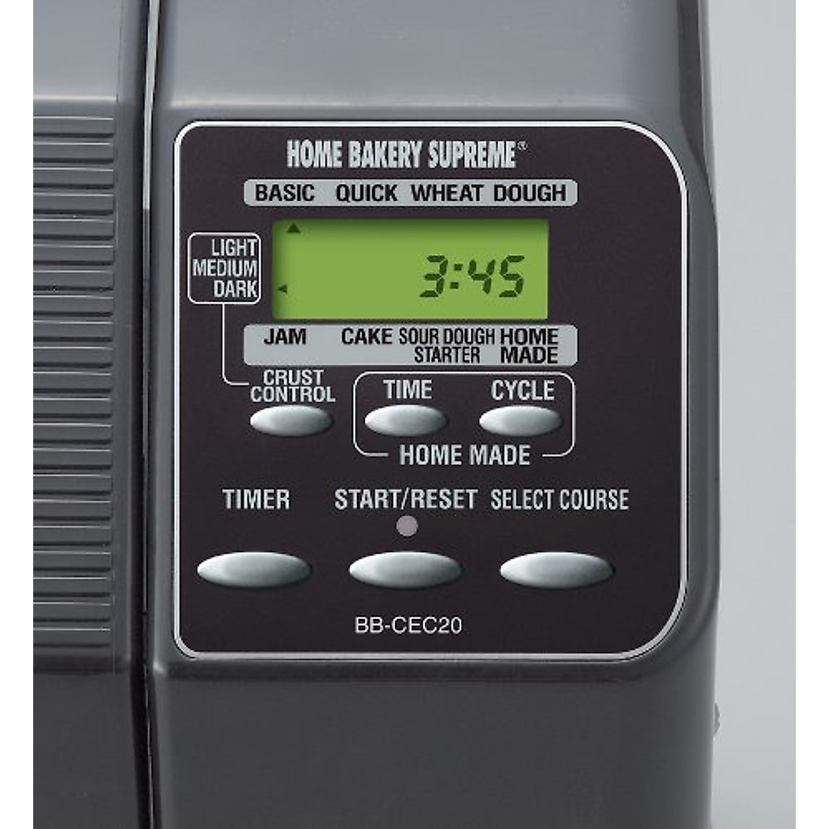 Zojirushi BB-CEC20 Home Bakery Supreme 2-Pound-Loaf Breadmaker, Black