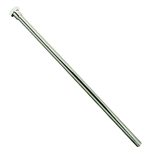 Westbrass 3/8" x 12" Brass Flat Head Toilet Supply Riser, Satin Nickel, D123-07