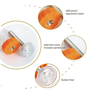 Pressure Baby Gates Threaded Spindle Rods, Walk Thru Gates Accessory Screw Bolts M10 x 80MM for Baby and Child Safety gate Stairway Barrier Pet Dog Isolation Fence 4 Pcs (Orange)