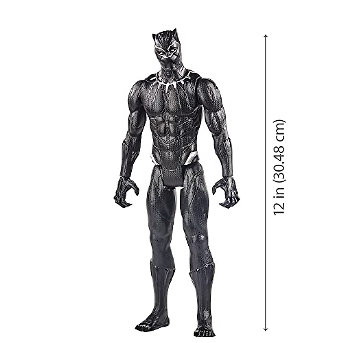 Avengers Marvel Titan Hero Series Black Panther Action Figure, 12-Inch Toy, Inspired by Marvel Universe, for Kids Ages 4 and Up