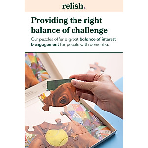 Relish Large Piece Puzzles for Seniors, 13 Piece Prized Possession Jigsaw Puzzle, Dementia Products for Elderly