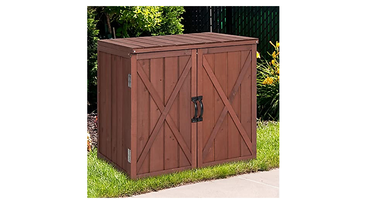 IRONMAX Outdoor Storage Cabinet for Garden & Backyard