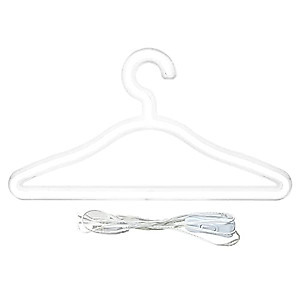 Neon Light Coat Clothing Hanger - USB Powered Clothes Hanger Stand,Convenient to Use with Switch, Practical Clothes Organizer Hanger, Romantic Decoration for Bedroom, Shop, Home Germplasm