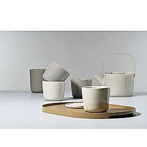 ZONE DENMARK, SINGLES Oval Tray, Metal, Modern Design, Black, 1 Count