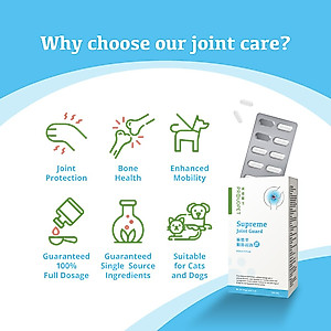 PROUDPET Supreme Joint Guard. Improve Joint Aging and Maintain The Flexibility of Joints, Cartilage and Bones. The Ultimate Nutritional Supplement for The Dogs and Cats of All Ages.