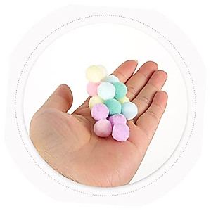 DIY Crafts Mini Pom Poms 2 Sets Handmade Fur Ball Puffer Ball Material Nylon Yarn Bulk Crafts