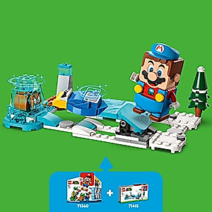 LEGO Super Mario Ice Mario Suit and Frozen World Expansion Set 71415, Collectible Buildable Game with Figure Costume Plus Cooligan and Goomba Enemy Figures