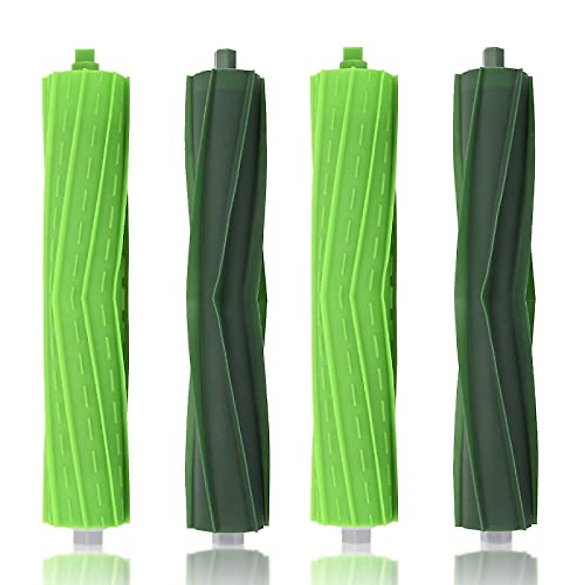 2 Set of Rubber Roller Brushes Replacement Parts for iRobot Roomba E & I & J Series J7 J7+ i7 i7+ i3 i4 i6 i6+ i8 i8+Plus E5 E6 E7 Vacuum Cleaner Accessories