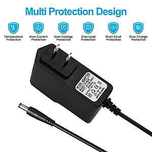 12V 1.5A Universal Power Supply Adapter, 3.2Ft Exact Long Wall Wart Transformer Charger Cord for Dome Bullet CCTV Security Camera