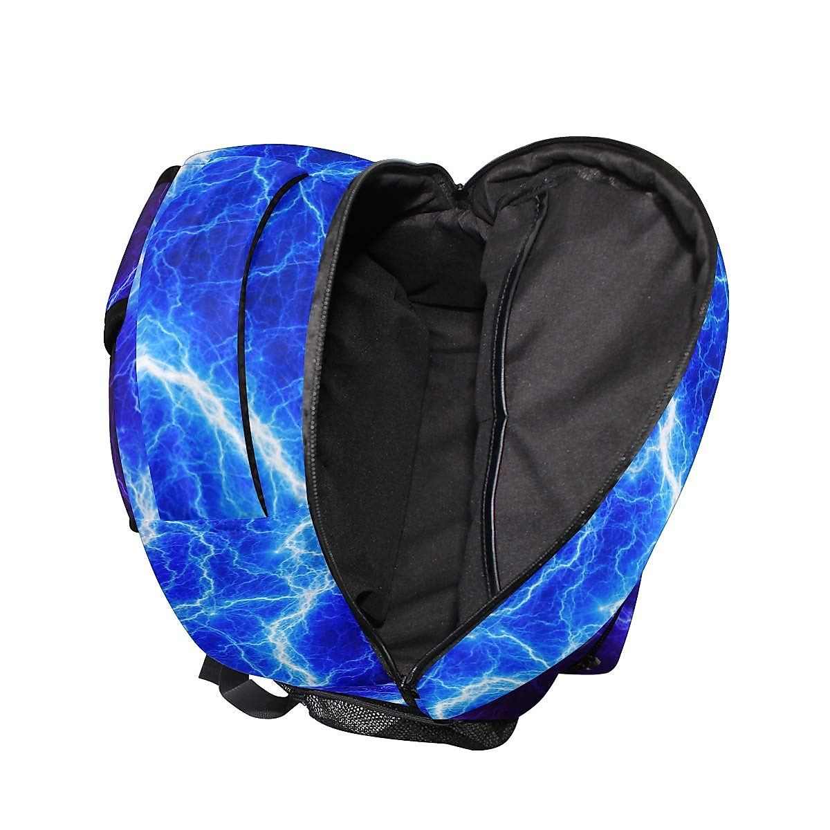 MNSRUU Lightning Backpack for Boy Teenage Girls Rucksack Starry Lightning Pattern Backpack Kid 14 inch Laptop Backpack Lightning Bookbag