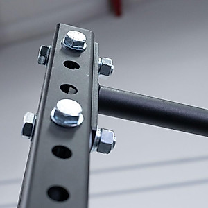 Titan Fitness T-3 Series Black Tall Power Rack, 36in Depth, 1,100 LB Capacity Cage for Weightlifting and Strength Training