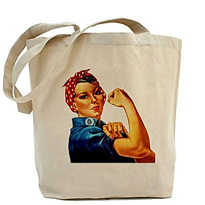 CafePress Rosie The Riveter Tote-Bag Natural Canvas Tote-Bag,Shopping-Bag