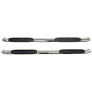 Westin 21-23720 Pro Traxx 4 Oval Nerf Step Bars fits 2014-2018 Silverado Sierra 1500 Crew Cab 2015-2019 Silverado Sierra 2500 3500 Crew Cab Polished SS 1 Pair