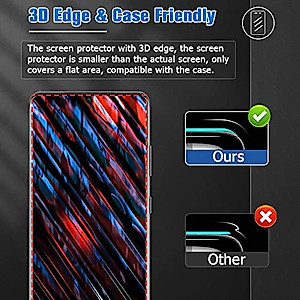 [1+2 Pack] Galaxy S21 Ultra Privacy Screen Protector with Camera Lens Protector, 9H Hardness Tempered Glass/Anti Spy/3D Bending/Scratch Resistant/Bubble-Free For Samsung Galaxy S21 Ultra 5G(6.8")