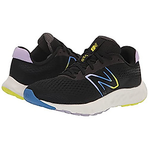 New Balance Women's 520 V8 Running Shoe, Black/Purple, 8