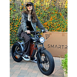 SMARTRAVEL Electric Bike for Adults,Ebike with 1200W Brushless Motor,23.2Ah Battery,UL&GCC Certification,20”x4.0 Fat Tire,32MPH Commuter Electric Bicycle,with Front/Rear Turn Signals