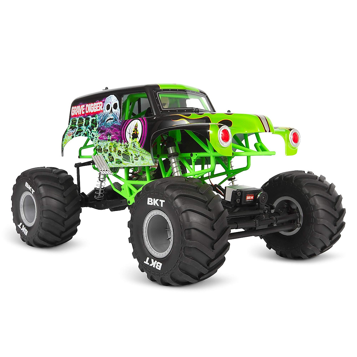 Axial SMT10 Grave Digger RC Monster Truck RTR with 2.4GHz Radio Transmitter System (Battery and Charger Not Included): 1/10 Scale AXI03019, Black & Green