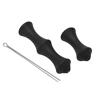VGEBY Bowstring, 5 Sets Soft Silicone Archery Fingers Protectors Shooting with Mounting Pin for Outdoor Shooting(Black) Shooting and Archery Supplies