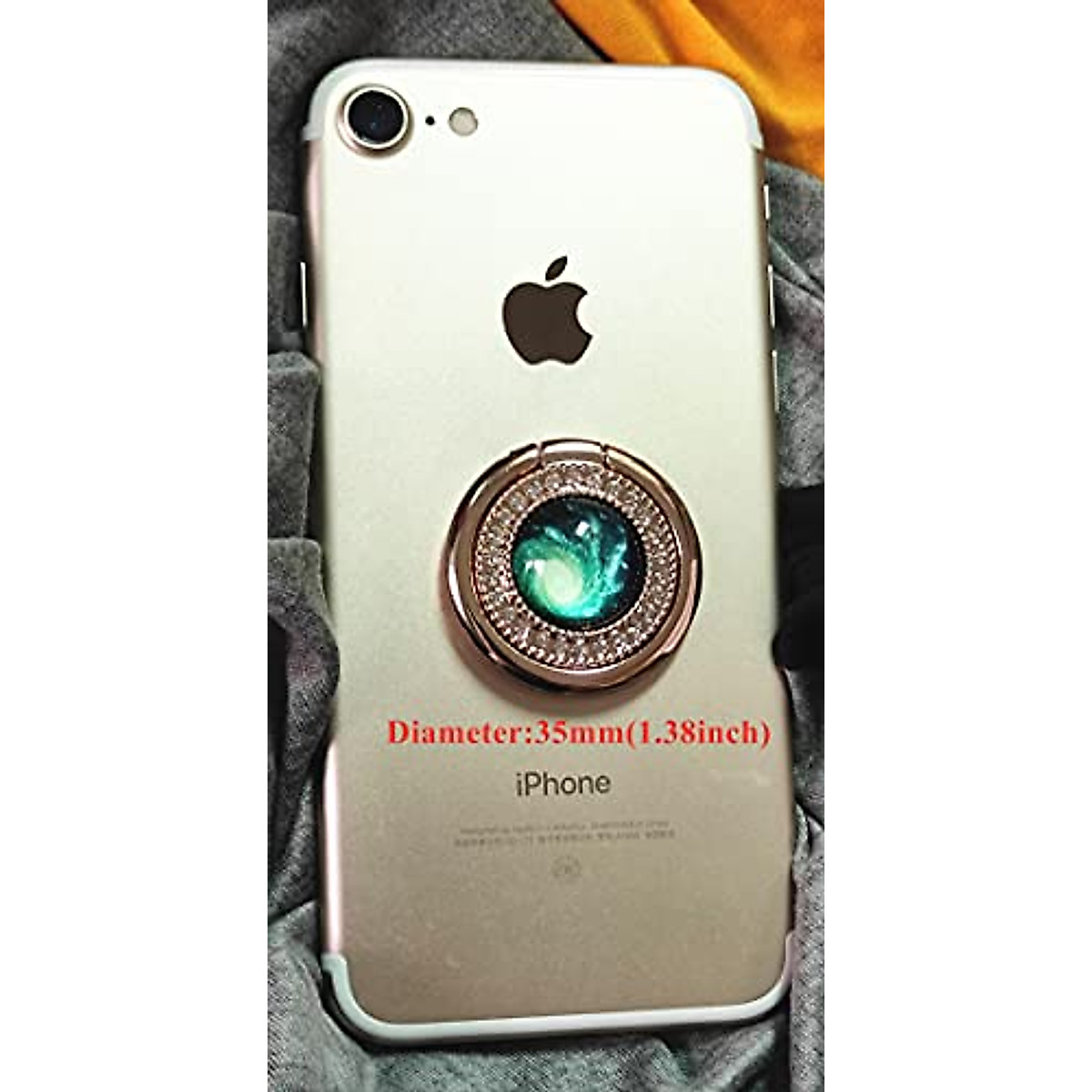 Ailifly Starry Sky Galaxy Finger Cell Phone Ring Holder Stand Kickstand Compatible Various Smartphones Or Phone Cases (Style3#)