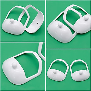 5 PCS Goat Beard Shaving Styling Template for Men, Different Size Goatee Trimming Stencil, Beard Shaper Styling Tool for Hairline Line-up, Sideburns, Mustache