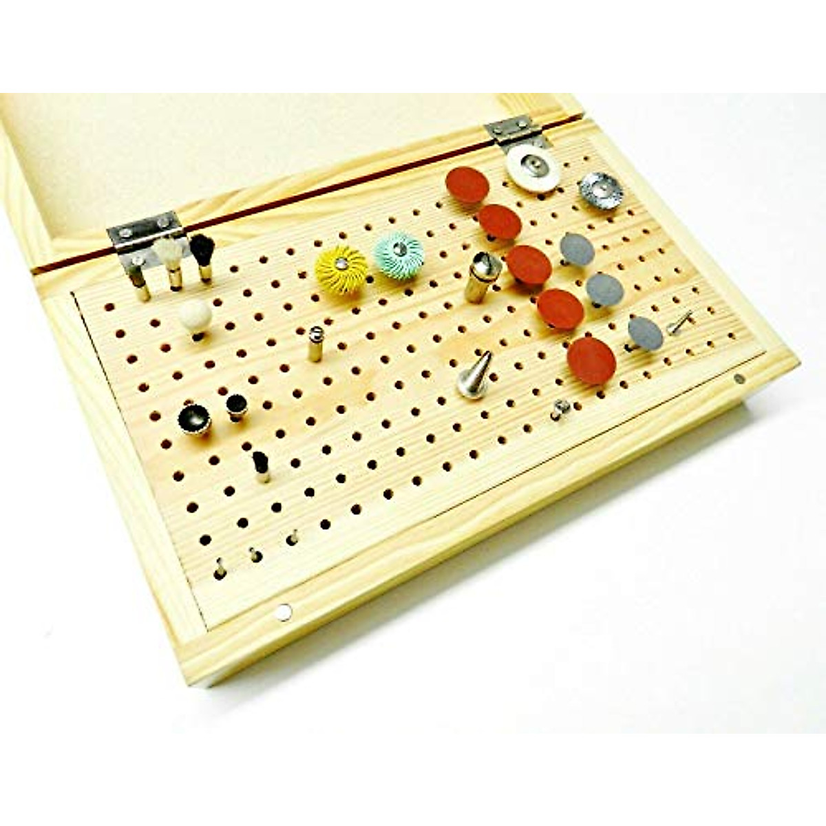 200 Hole Bur Organizer Box Deluxe Holds Jewelry Rotary Burs 1/8" & 3/32" Shanks