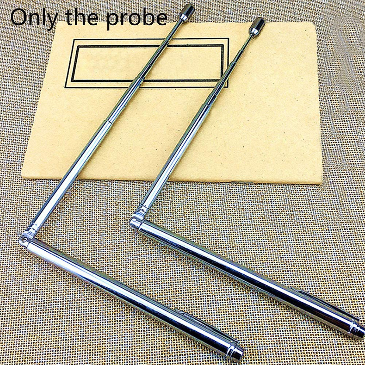 Dowsing Rod Silver, 2 Pcs Retractable Divining Rods Water Divining, Energy Healing, Paranormal - Detect Gold, Water, Ghost Hunting etc (Silver)