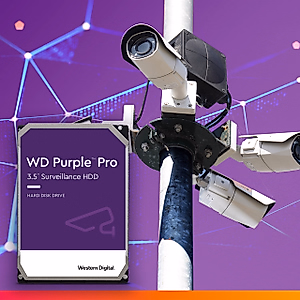 Western Digital 10TB WD Purple Pro Surveillance Internal Hard Drive HDD - SATA 6 Gb/s, 256 MB Cache, 3.5" - WD101PURP