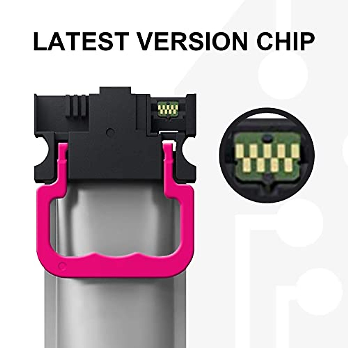 NoahArk 1 Pack T902XL Remanufacture Ink Cartridges Replacement for Epson 902 XL 902XL for Workforce WF-C5210 WF-C5290 WF-C5710 WF-C5790 Printer (1 Magenta)