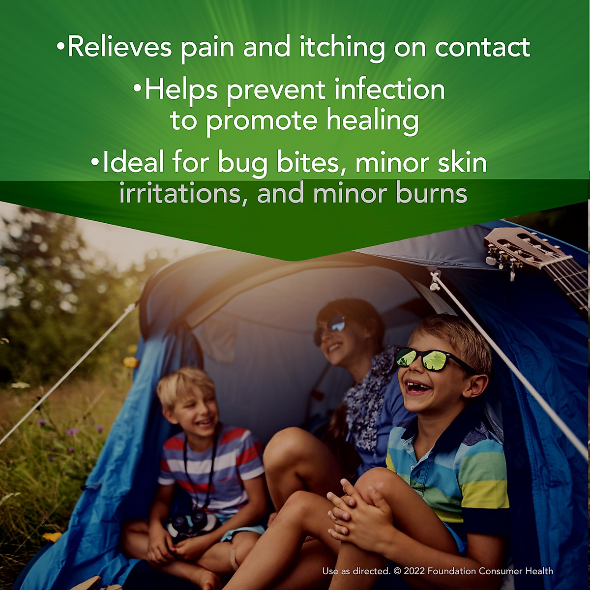 Campho Phenique Maximum Strength Antiseptic Liquid, Pain Relief and Anti-Itch Treatment, Provides Instant Relief From Bug Bites, Minor Cuts and Skin Irritations, 0.75 Oz