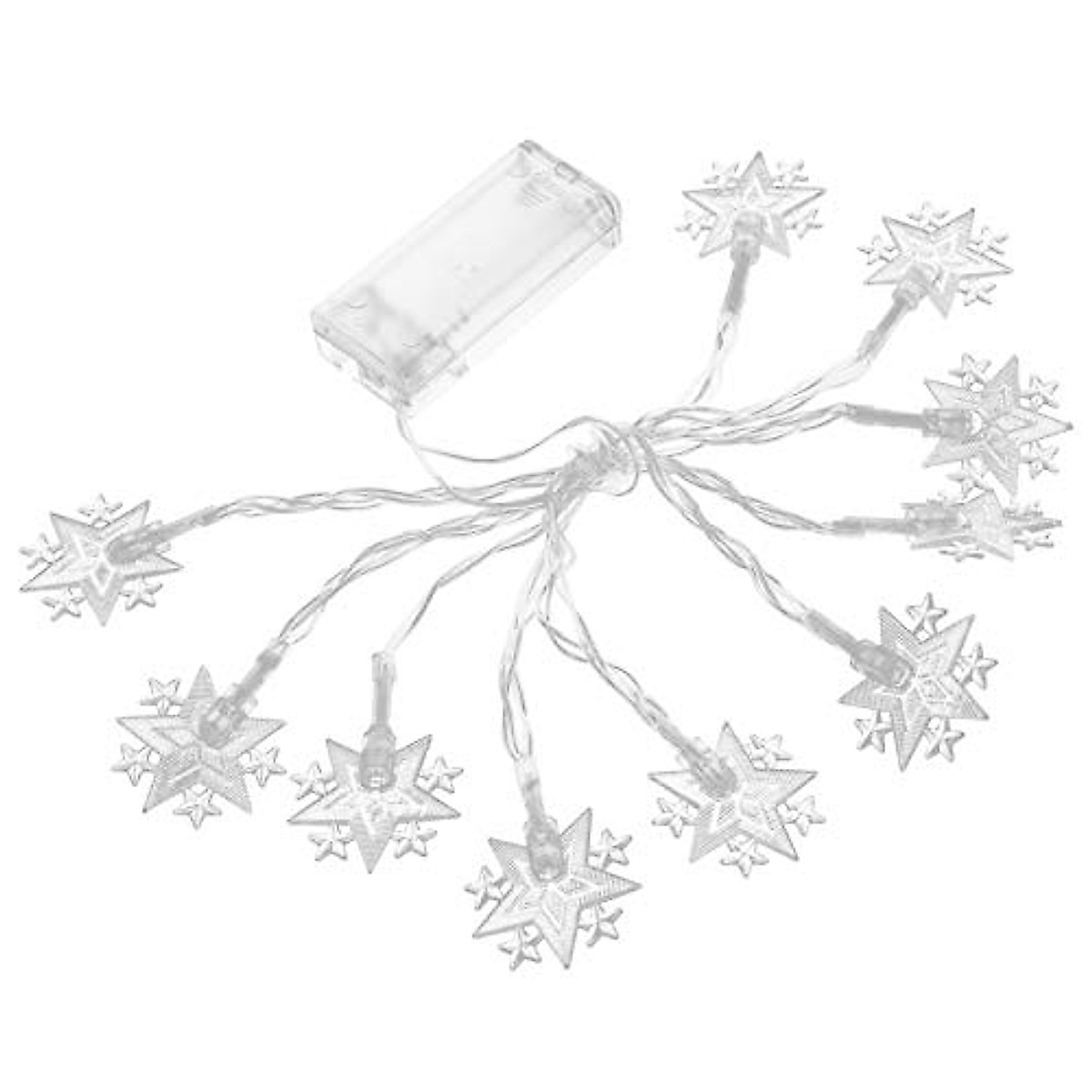 LED String Light, Decorative String Lamp, Curtain String Light 10LED 5‑Pointed Star String Light for Weddings Garden Home Christmas Trees