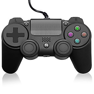 Pyle Gaming Controller with Built-in Speaker, USB Connectivity, and LED Lights for Windows