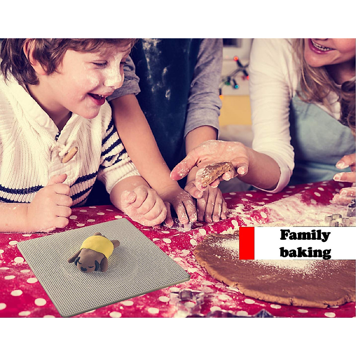 Cookie Turntable， 7" Clear Cookie Decorating Turntable with Clear Top, Acrylic Bearing Base and Non-Slip Mat Cookie Turntable, Helps Icing Cookies Faster & Better (Suqare)