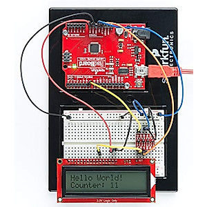 SparkFun 16x2 SerLCD - RGB Backlight (Qwiic) - Compatible with Arduino LCD Communicate Over Serial I2C and SPI 3.3V Compatible