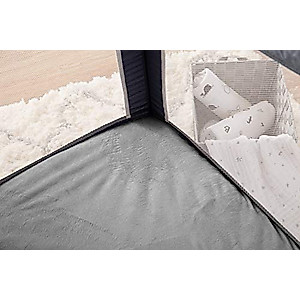 American Baby Company Heavenly Soft Chenille Fitted Pack N Play Playard Sheet, Gray, 27 x 39, for Boys and Girls
