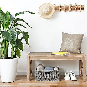 GRANNY SAYS Bundle of 3-Pack Wicker Baskets & 1-Pack Wicker Shelf Basket for Organizing