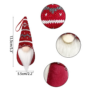 Jofan 12 Pack Christmas Ornaments Hanging Christmas Gnomes for Christmas Tree Decorations Home Christmas Decor