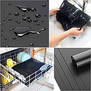 Palksky Air Fryer Oven Liners 4 PCS Compatible with Ninja Foodi SP101 SP201 SP301, Non-Stick Air Fryer Toaster Oven Mat(14 * 12inch) Reusable Microwave Bottom of Gas & Electric Oven Baking Mat