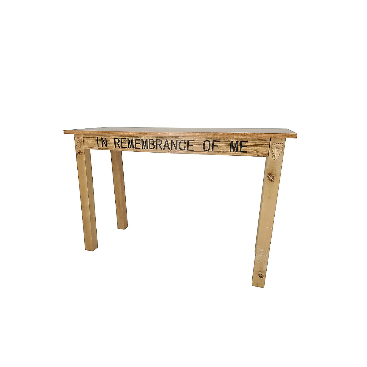 HOLYS 43.3" L x 19" D x 28.3" H Wood Holy Communion Table 11462
