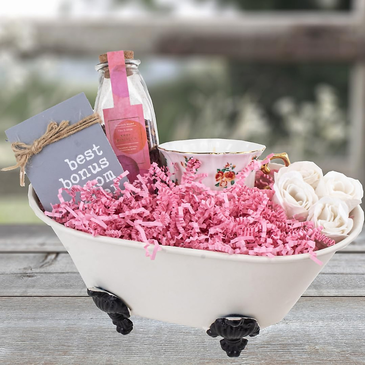 MagicWater Supply Crinkle Cut Paper Shred Filler (1 LB) for Gift Wrapping & Basket Filling - Light Pink