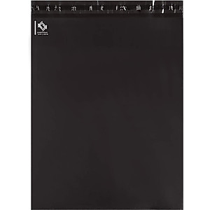 KKBESTPACK 100 Pcs 12x15.5 Poly Mailer Envelopes Shipping Bags Self Adhesive Waterproof Bags (Black), 12 x 15.5