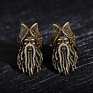 NGOANSK6688 1 Piece/Lot Silver Color Spacer Beads Long Beard Accessories for Bracelets Jewelry (BD632-1)