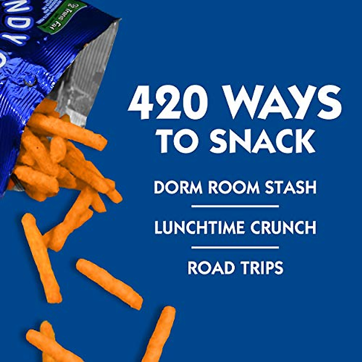 Andy Capp's Big Bag Hot Fries, 8 oz, 8 Pack